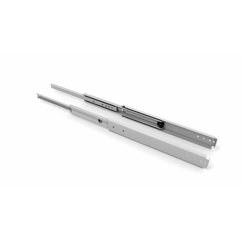 Telescopic slides, full extension slides, and heavy-duty slides